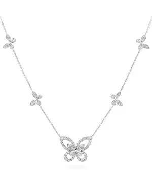 Graff Diamond Butterfly Necklace - White