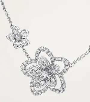 Graff Gold Diamond Wild Flower Necklace