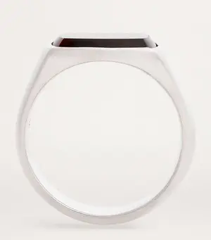Tom Wood Sterling Cushion Tiger Eye Ring