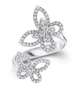 GRAFF Graff Diamond Butterfly Ring In White Gold