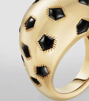 Cartier Panthère De Ring In Yellow And Onyx