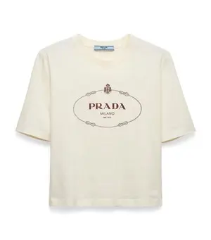 Prada Textured T-shirts For Women