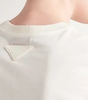 Prada Cotton T-shirt With Savoy Logo