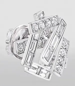 Graff Gold And Diamond Stud Earrings