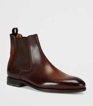 Bontoni Leather Cavaliere Chelsea Boots