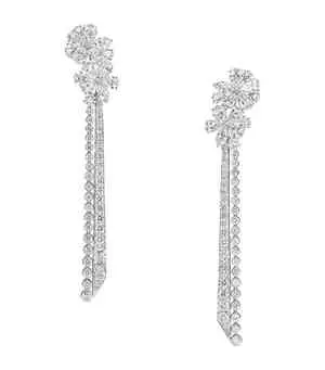 Graff Carissa Diamond Drop Earrings - White