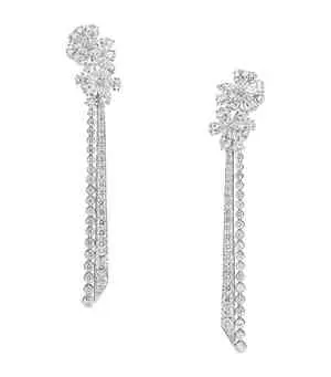 Graff Carissa Diamond Drop Earrings - White