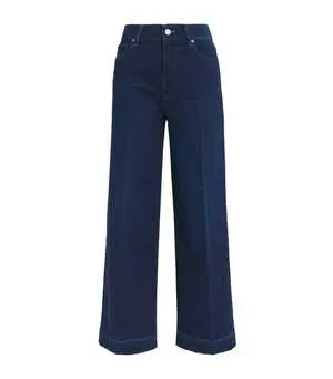 Paige Anessa Wide-leg Jeans - Navy