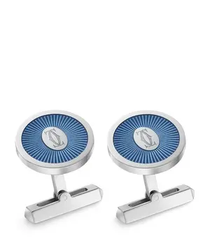 Cartier Sterling Double C De Cufflinks - Silver