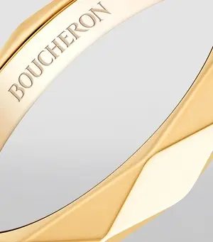 Boucheron Yellow Facette Wedding Band