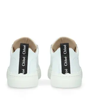 Chloé Leather Lauren Sneakers - White