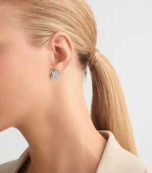 Graff Gold And Diamond Wild Flower Earrings