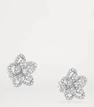 Graff Gold And Diamond Wild Flower Earrings
