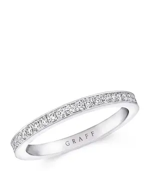 Graff Platinum And Diamond Eternity Ring - Silver