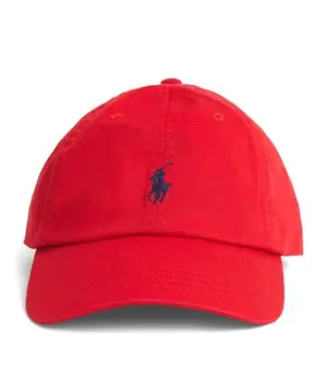Polo Ralph Lauren Polo Ralph Lauren Cotton Baseball Cap With Logo Red