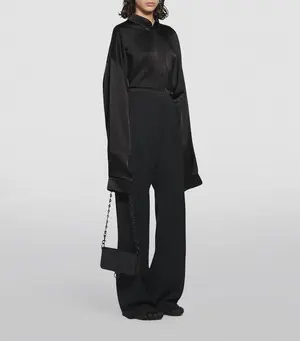 Balenciaga Wide-leg Elasticated Waist Trousers