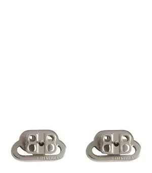 Balenciaga Embellished Bb Stud Earrings