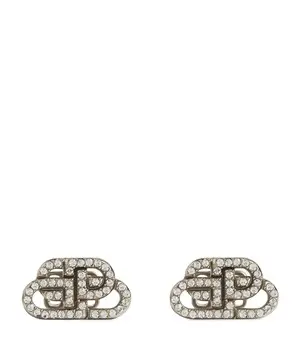 Balenciaga Bb Stud Earrings - Yellow