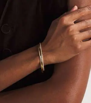 PERSEE 18k Yellow Diamond Bangle