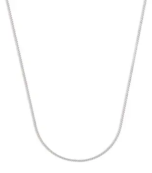 ASTRID & MIYU White Gold Chain Necklace - Silver