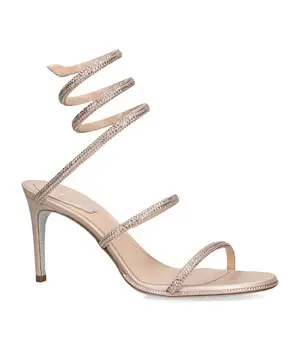 Rene Caovilla Embellished Cleo Sandals - Nude
