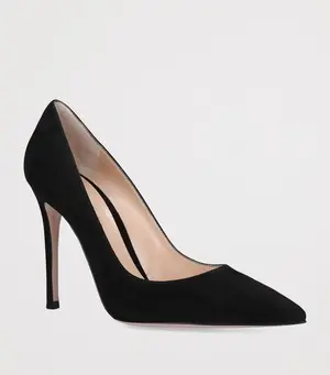 GIANVITO ROSSI Suede Pumps 105 - Black