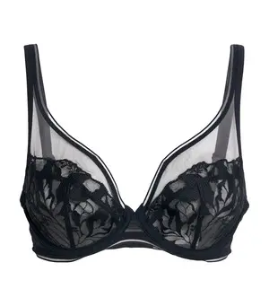 Maison Lejaby Lace Sin Underwired Bra Black