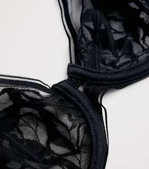Maison Lejaby Lace Sin Underwired Bra - Black