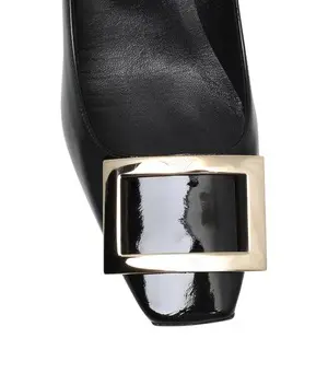 ROGER VIVIER Patent Decolleté Belle Vivier Pumps