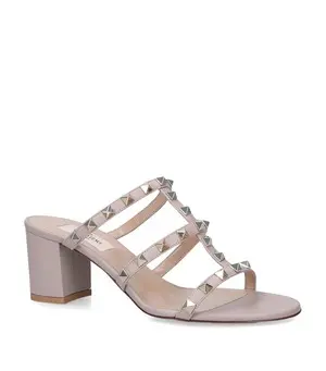 Valentino Garavani Rockstud Mule Sandals - Nude