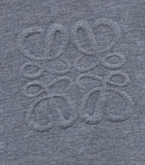 Loewe Wool Anagram Zip-up Hoodie - Grey