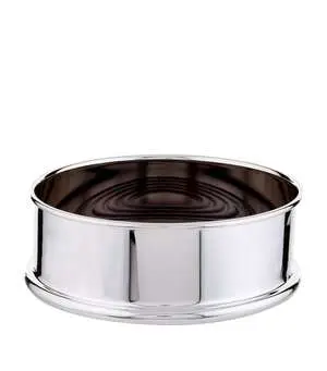 GREGGIO Plated Georgian Bottle Coaster - Silver