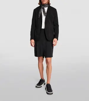Giorgio Armani Silk-blend Single-breasted Blazer