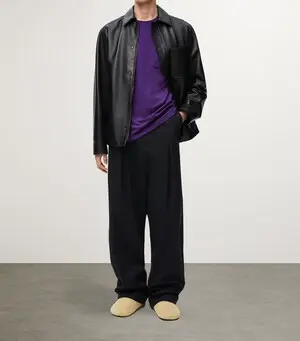 Loewe Leather Shirt Jacket