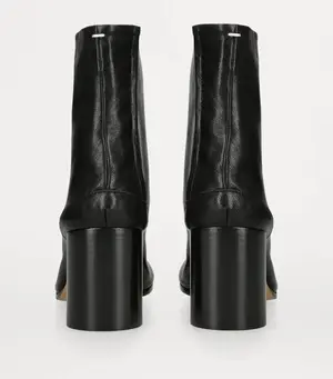 MAISON MARGIELA Leather Tabi Ankle Boots - Black