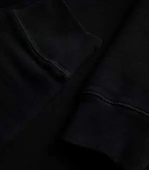 Sunspel Loopback Sweatshirt - Black