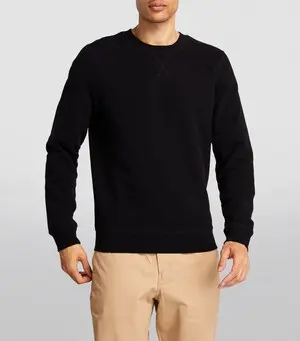 Sunspel Loopback Sweatshirt - Black