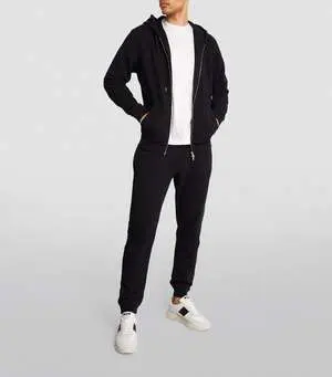Sunspel Loopback Full-zip Hoodie - Black
