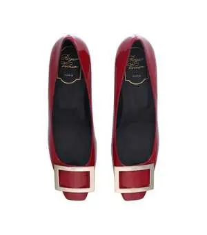 ROGER VIVIER Belle Vivier Block Heel Pumps - Red