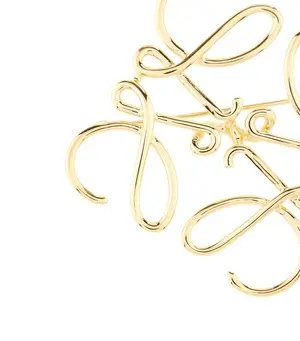 Loewe Anagram Brooch - Gold