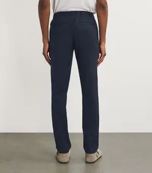Paige Snider Drawstring Waist Trousers - Navy