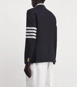 Thom Browne Wool 4-bar Stripe Blazer - Navy