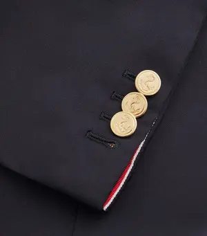 Thom Browne Wool 4-bar Stripe Blazer - Navy