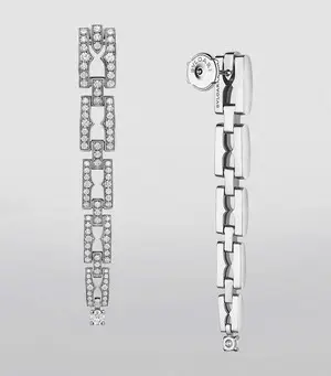 BVLGARI B.zero1 Diamond Earrings In White Gold
