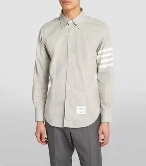 Thom Browne 4-bar Stripe Shirt - Grey