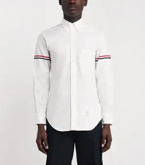 Thom Browne 4-bar Stripe Shirt - White