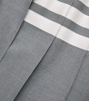 Thom Browne Pleated Midi Skirt - Grey