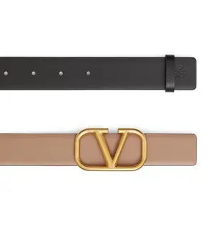 Valentino Garavani Reversible Vlogo Signature Belt - Brown
