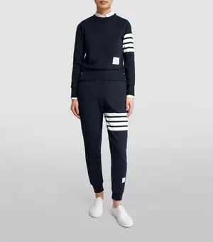 Thom Browne 4-bar Stripe Joggers - Navy
