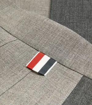 Thom Browne Pleated Mini Skirt With Tricolour Stripe Detailing